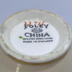 Vintage Foley Bone China Blue Flower Design Teacup and Saucer Set - Etsy