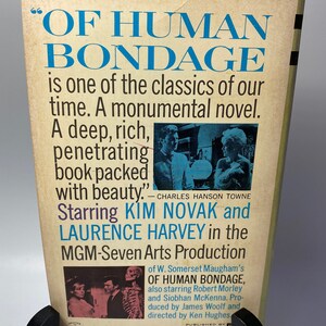 Vintage 'of Human Bondage' by W.somerset Maugham's Paperback Book 1963 ...