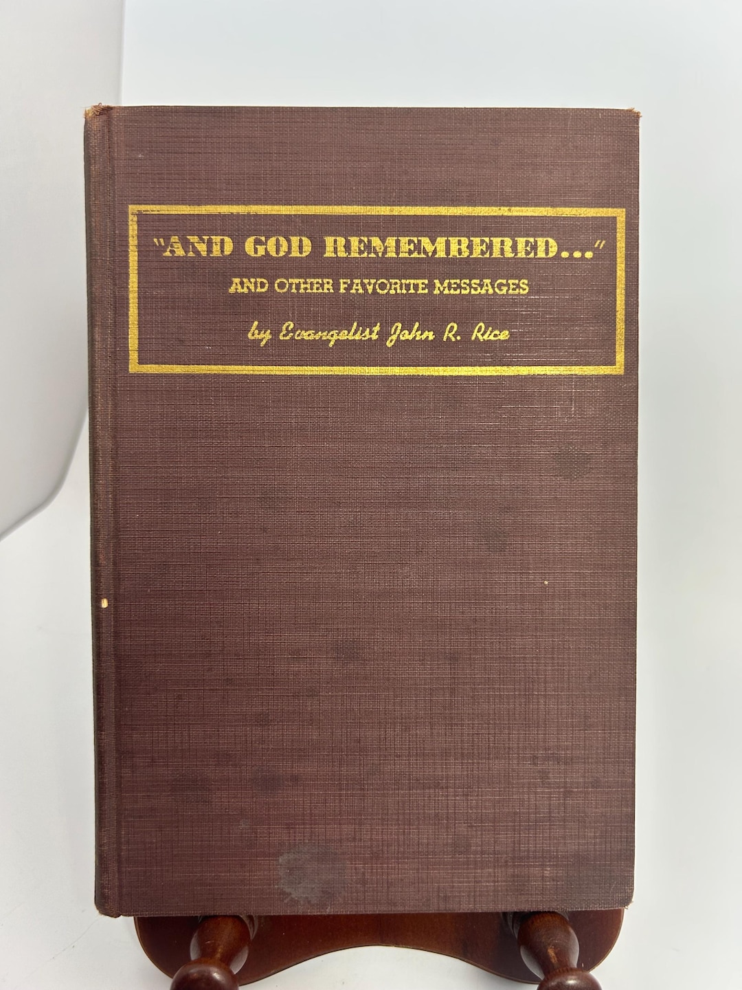 Vintage 'and God Remembered...' by John R. Rice Hardcover 1944 - Etsy