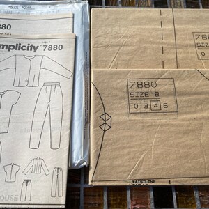 Vintage Simplicity Sewing Pattern 9880 Size 8 Misses Blouse, Skirt ...