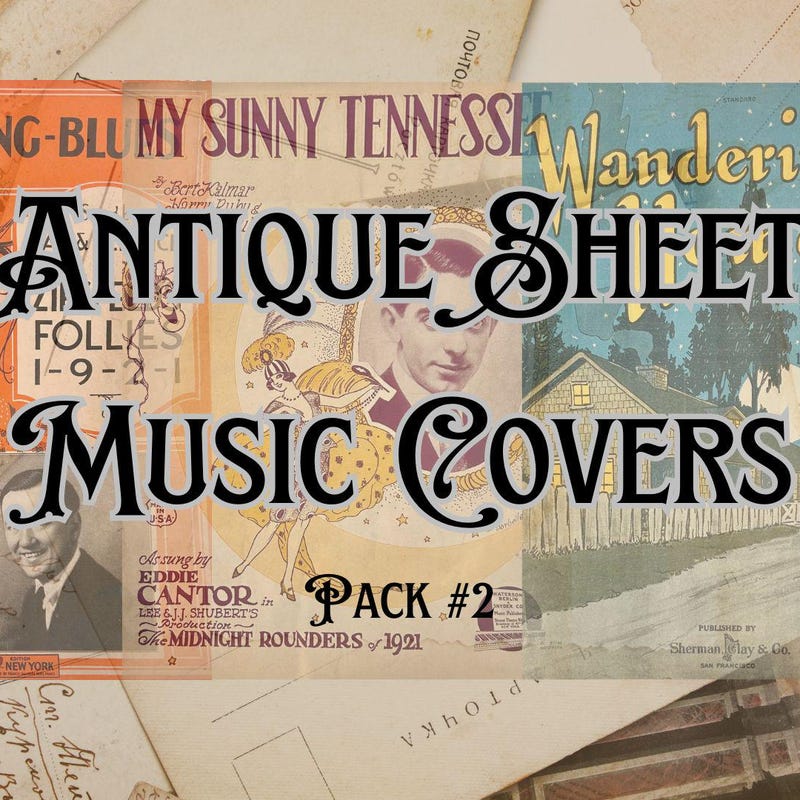 Sheet Music Cover - Etsy