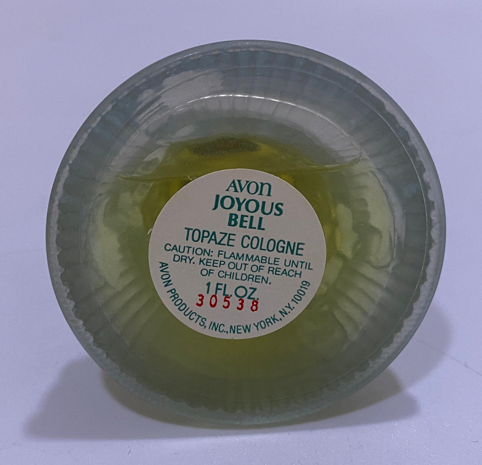 Vintage Avon 'joyous Bell' Topaz Cologne/perfume Full Bottle 1 Fl OZ in ...