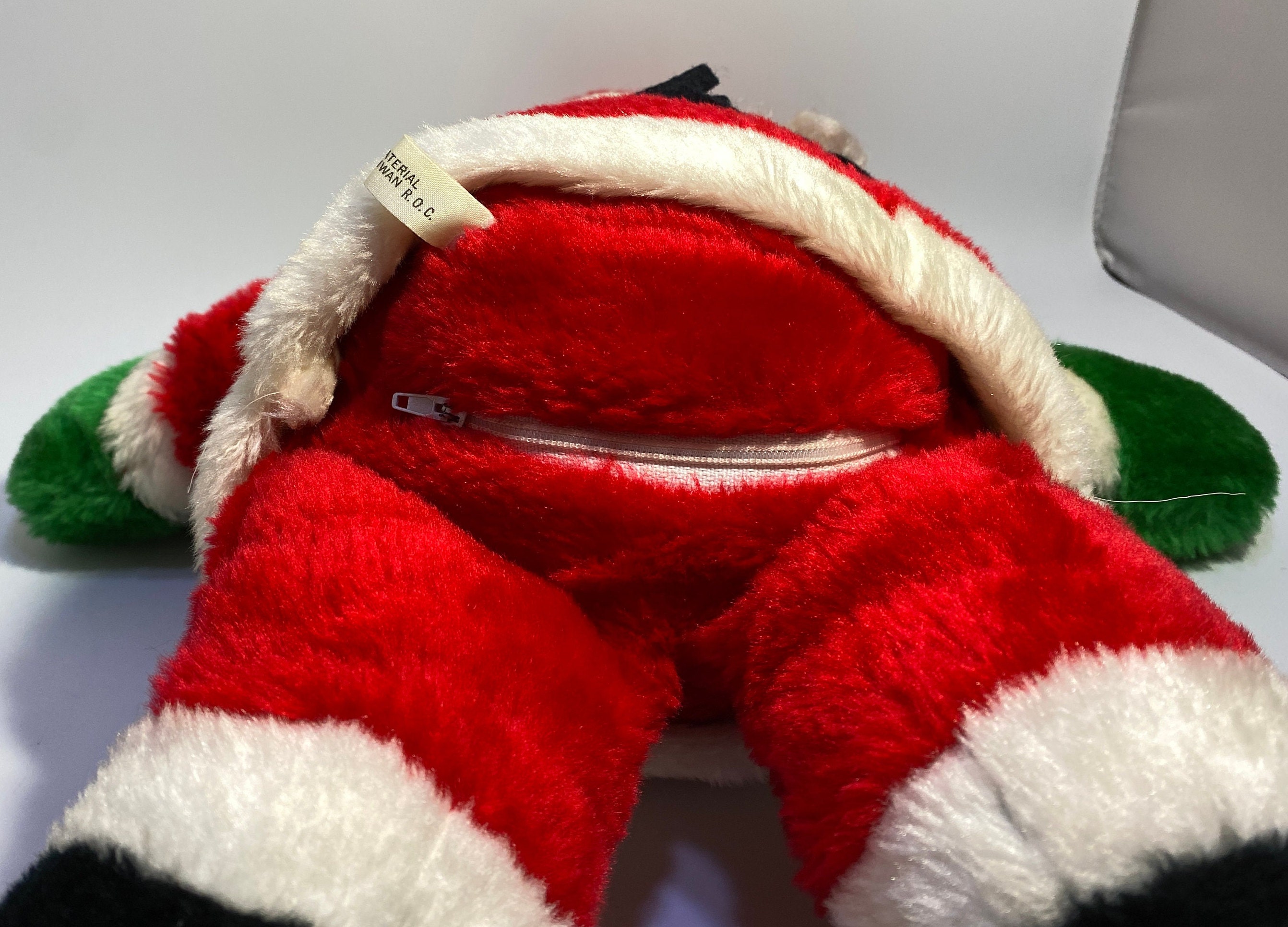 Vintage Santa Doll Plush Hand Press Musical With Light up - Etsy