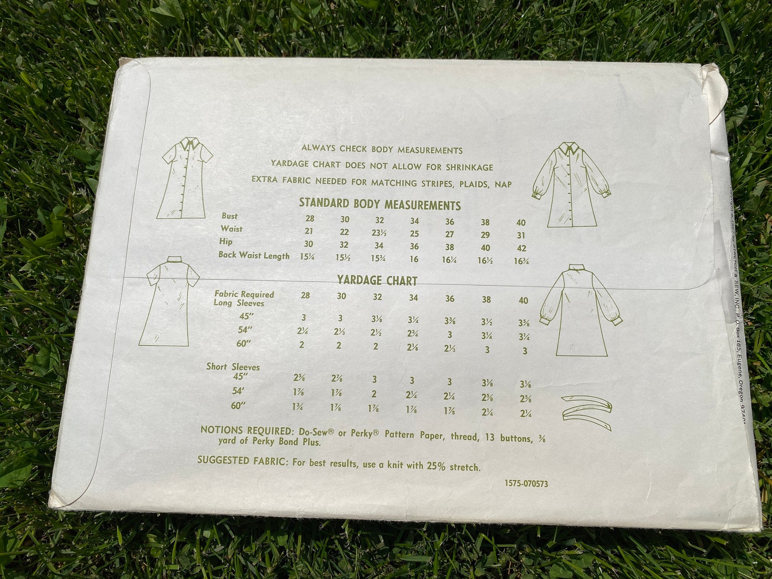 Vintage Stretch & Sew Sewing Pattern 1575 Sizes 28-40 Ladies - Etsy