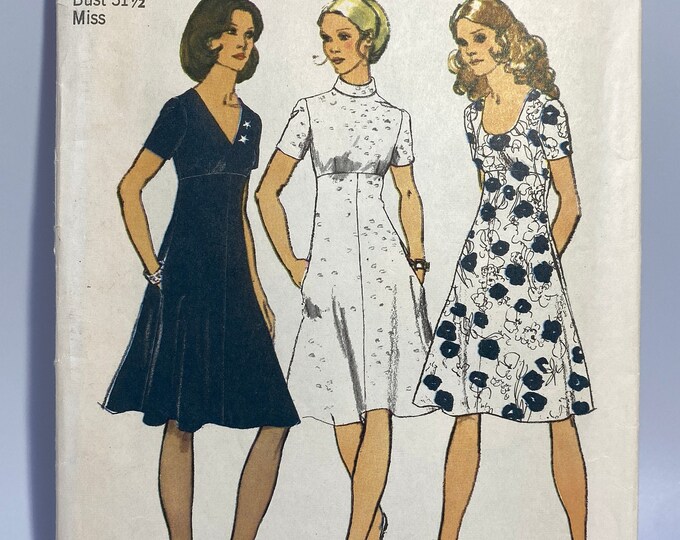 Vintage Simplicity Sewing Pattern 9913 Size 8 Bust 31 1/2 Misses Dress ...