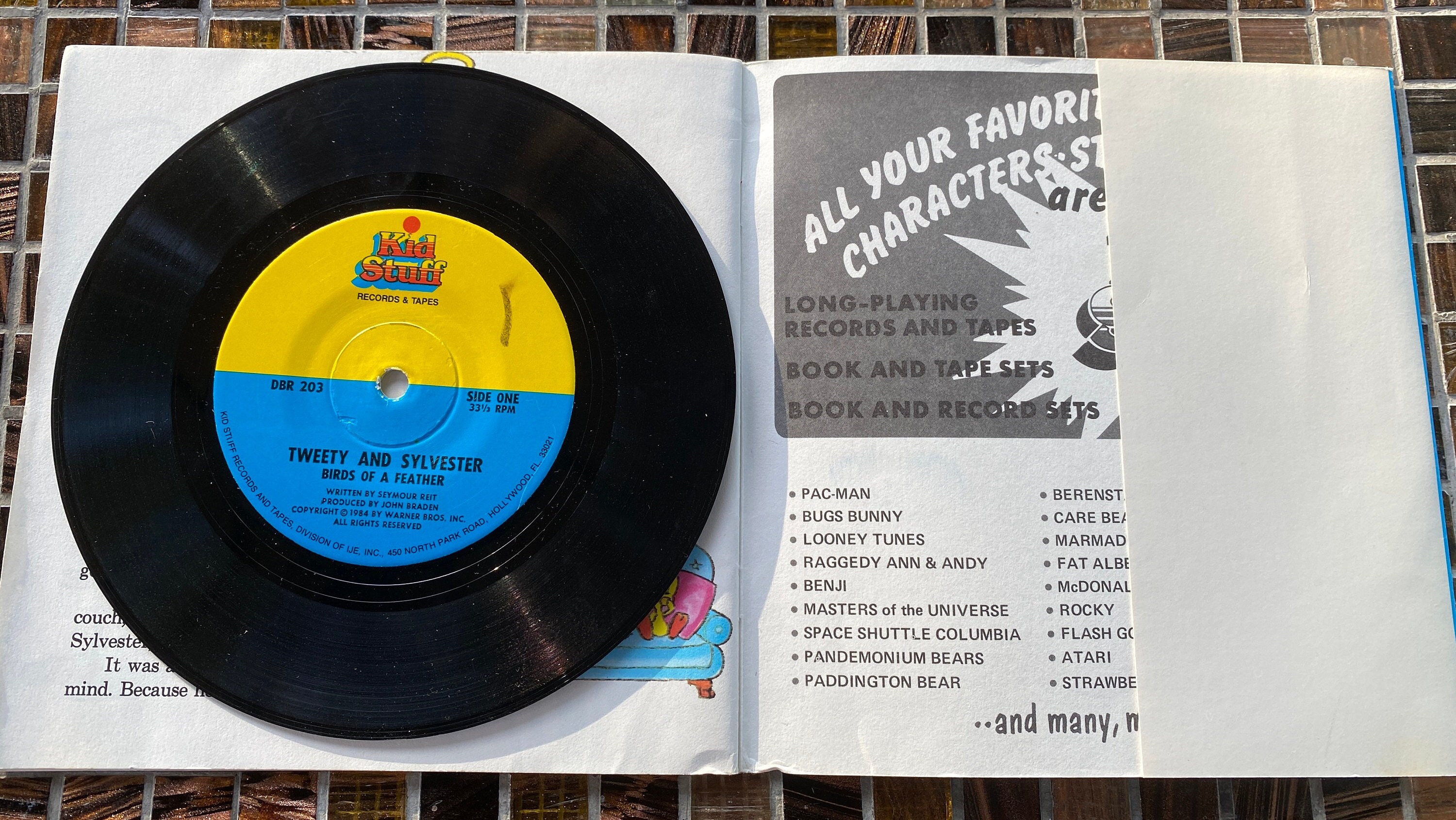 Vintage Tweety and Sylvester Kid Stuff Book and Record - Etsy