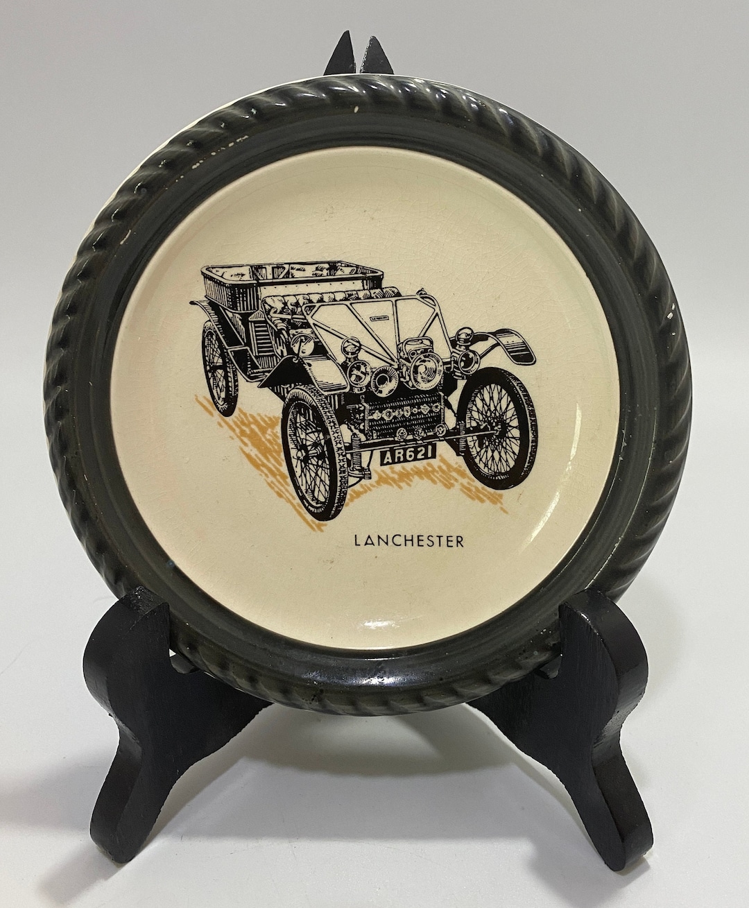 Vintage Wade England Small Decorative Saucer/plate 'veteran Cars ...