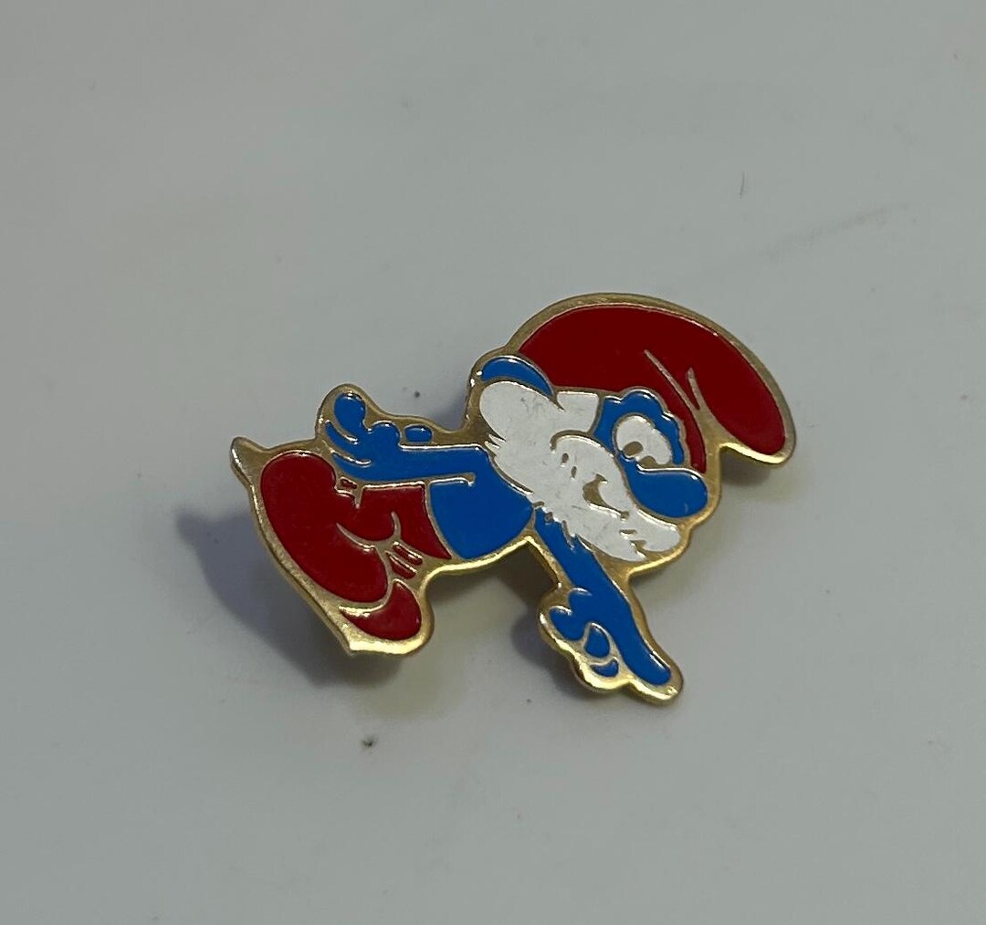 Vintage Peyo Papa Smurf Enamel Pin Taiwan 1980 - Etsy