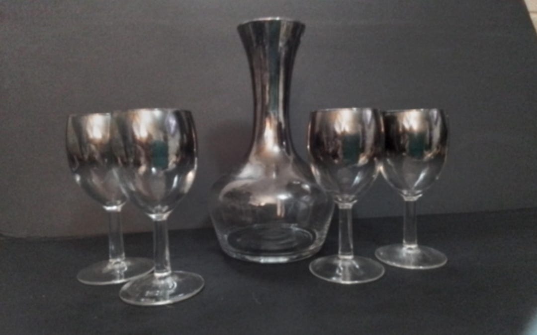 5 Piece Mid Century Modern Dorothy Thorpe Vitreon Queens Luminarc ...