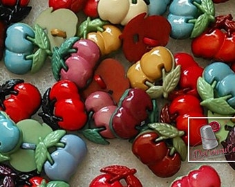Cherry Buttons - Etsy