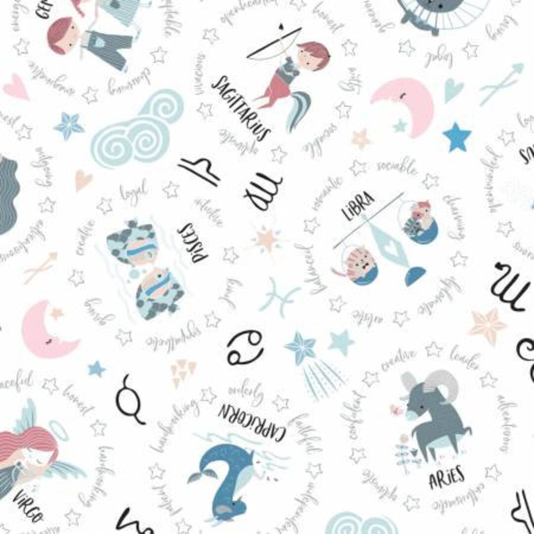 CAMELOT FABRICS, Astrologicals Signs, 100% Cotton, Cotton Quilt, Cotton ...