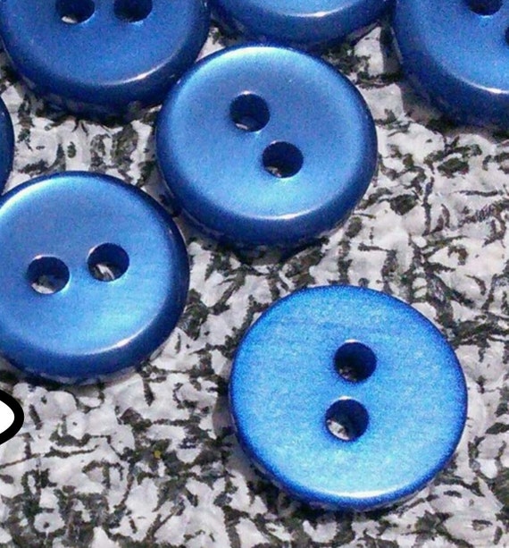Doll & Model Making 2 Hole Set of 6 Royal Blue Buttons 12 Craft ...
