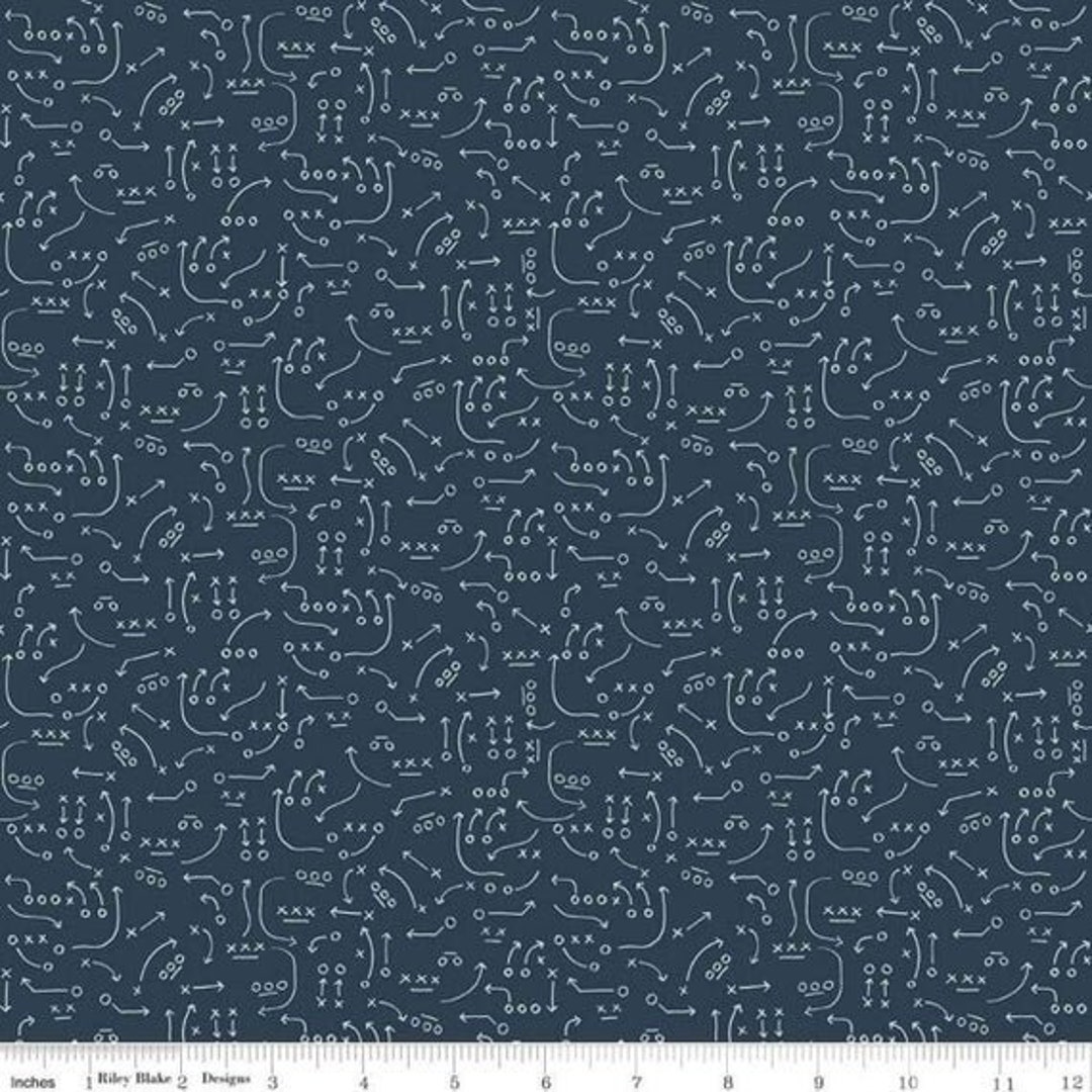 RILEY BLAKE, Navy, Varsity, 7434, Quilt Cotton, Designer Cotton - Etsy