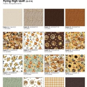 PDF, FLYING HIGH Quilt, 62'' X 74'', Tutoriel - Happy Falliday of ...