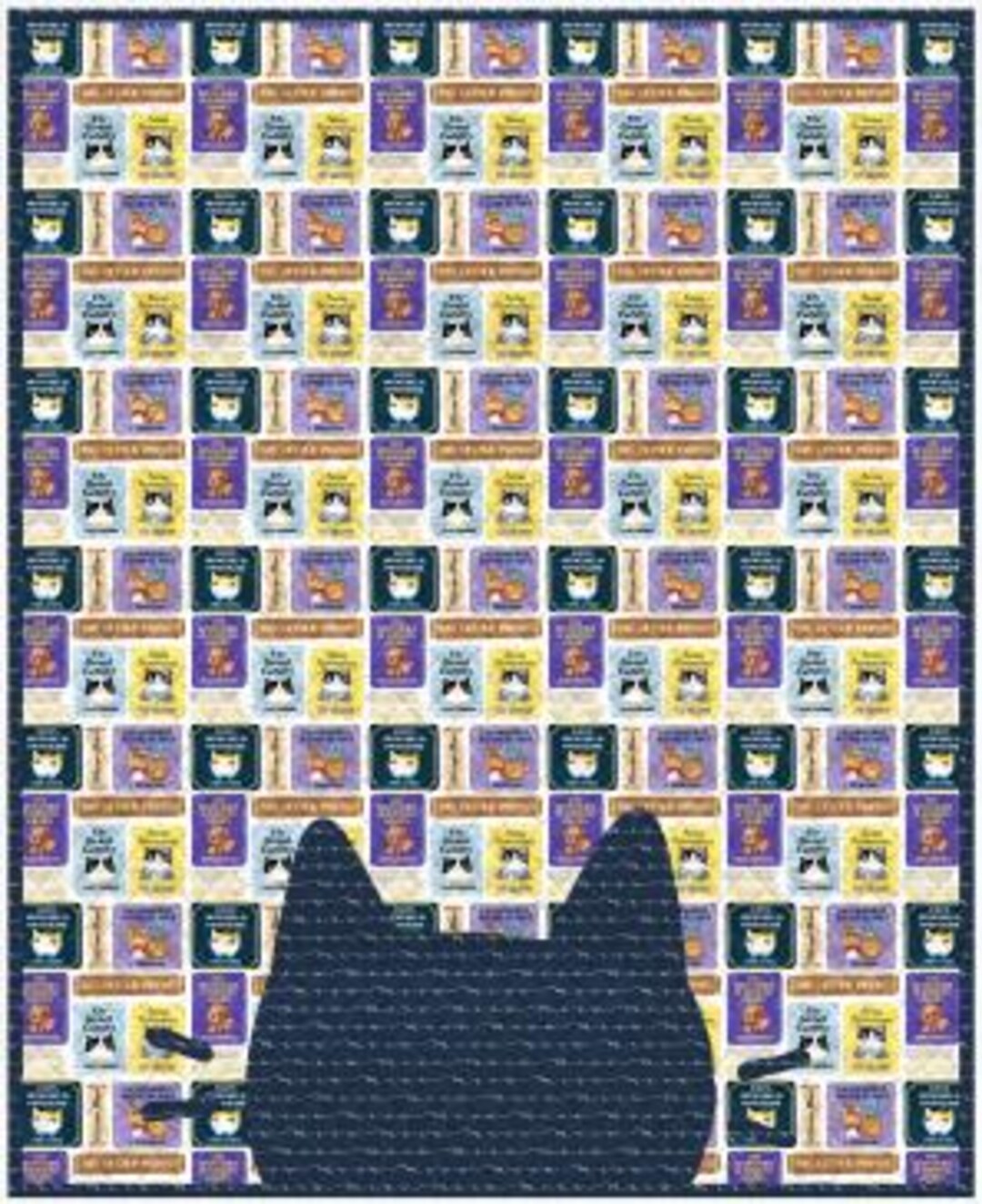 PDF, CAT SILHOUETTE Quilt, 30'' X 40'', Tutoriel - Litter-ary Cats of ...