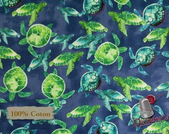 Sea turtle fabric | Etsy