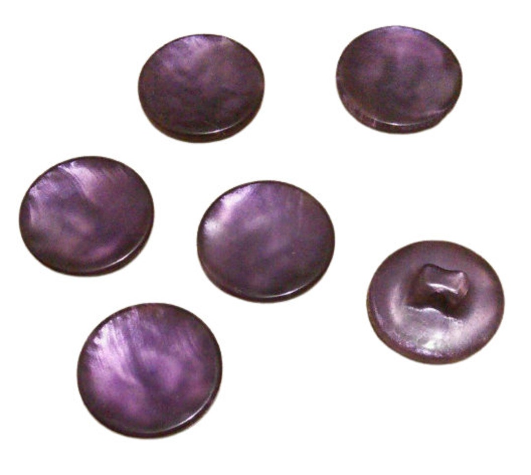 6 Buttons: 15mm, Button Violet - Etsy