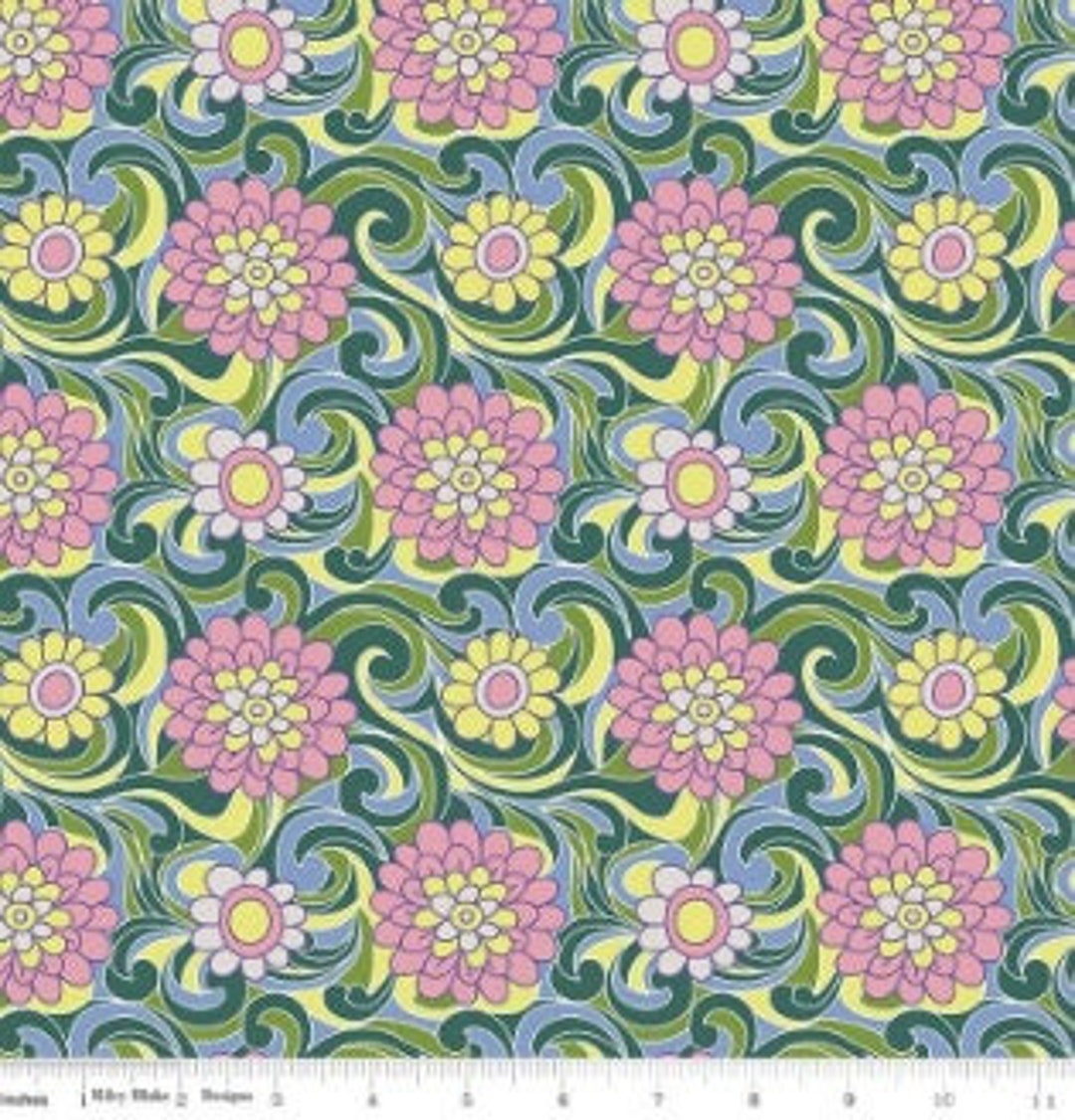 LIBERTY FABRICS, Carnaby, Carnation Carnival, 100% Coton Liberty De ...