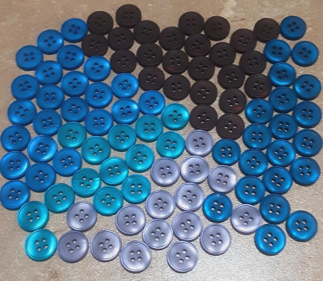 100 Buttons, 13mm, 4 Holes, Resin Solid, Vintage, BTN 23 - Etsy