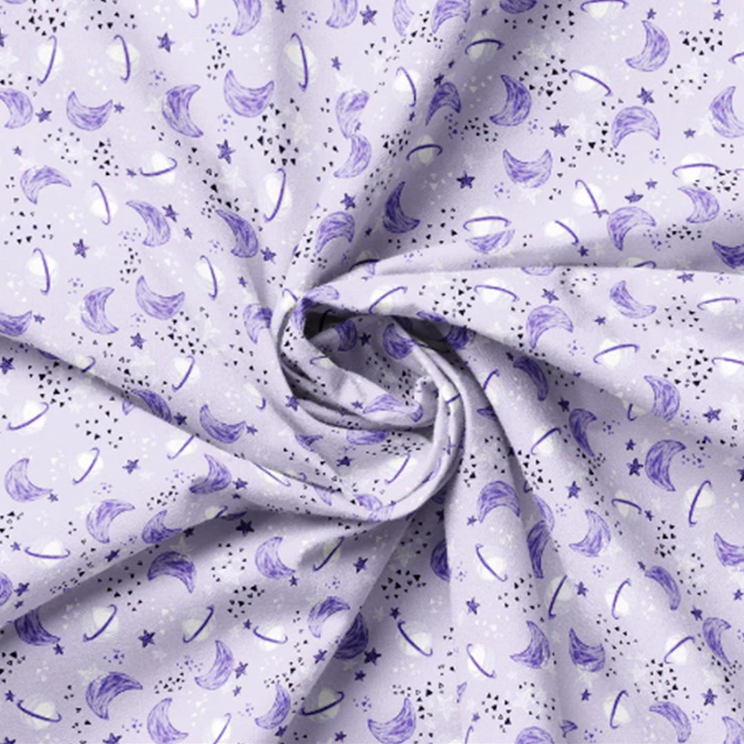 Fabric Cotton Space Odyssey, Light Purple, 68240104, 02, QUILT FABRICS ...