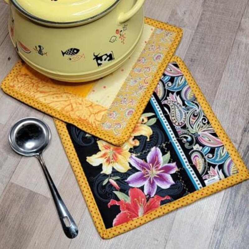 Patchwork Potholders - Etsy