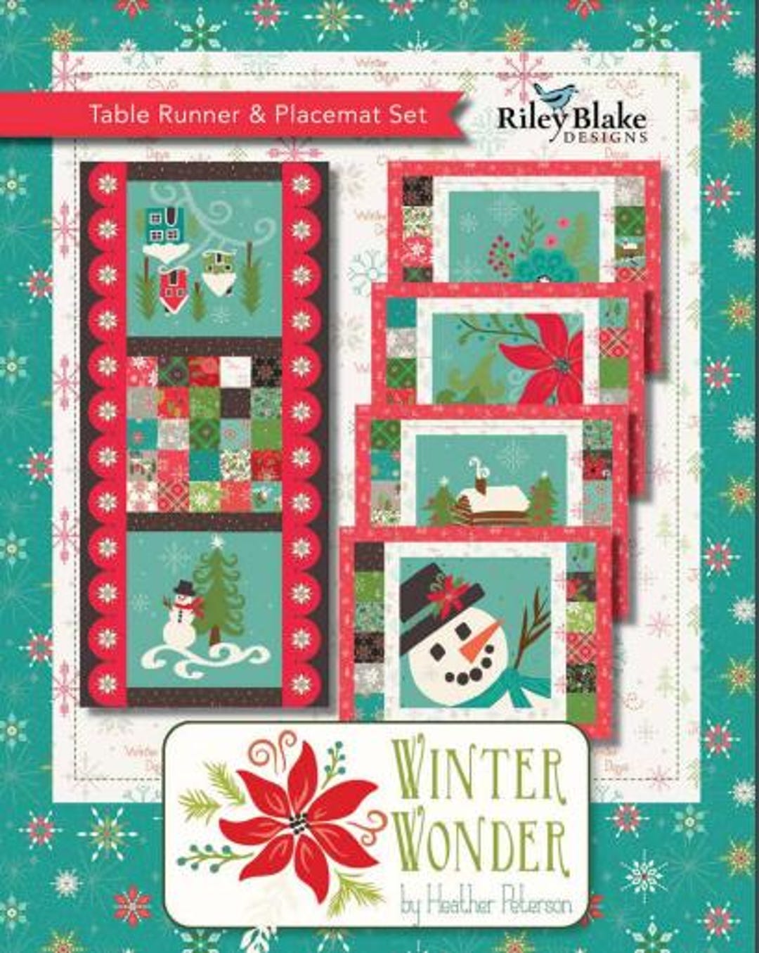 PDF, TABLE RUNNER & Placemats Set, Tutoriel - Snowed in De Riley Blake ...