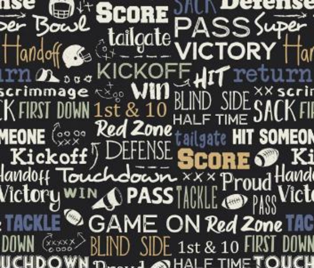 Fabric Cotton, Game Time, Black, 49230706-01, QUILT Fabrics, 100% ...