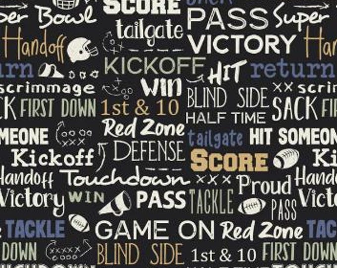 Fabric Cotton, Game Time, Black, 49230706-01, QUILT Fabrics, 100% ...
