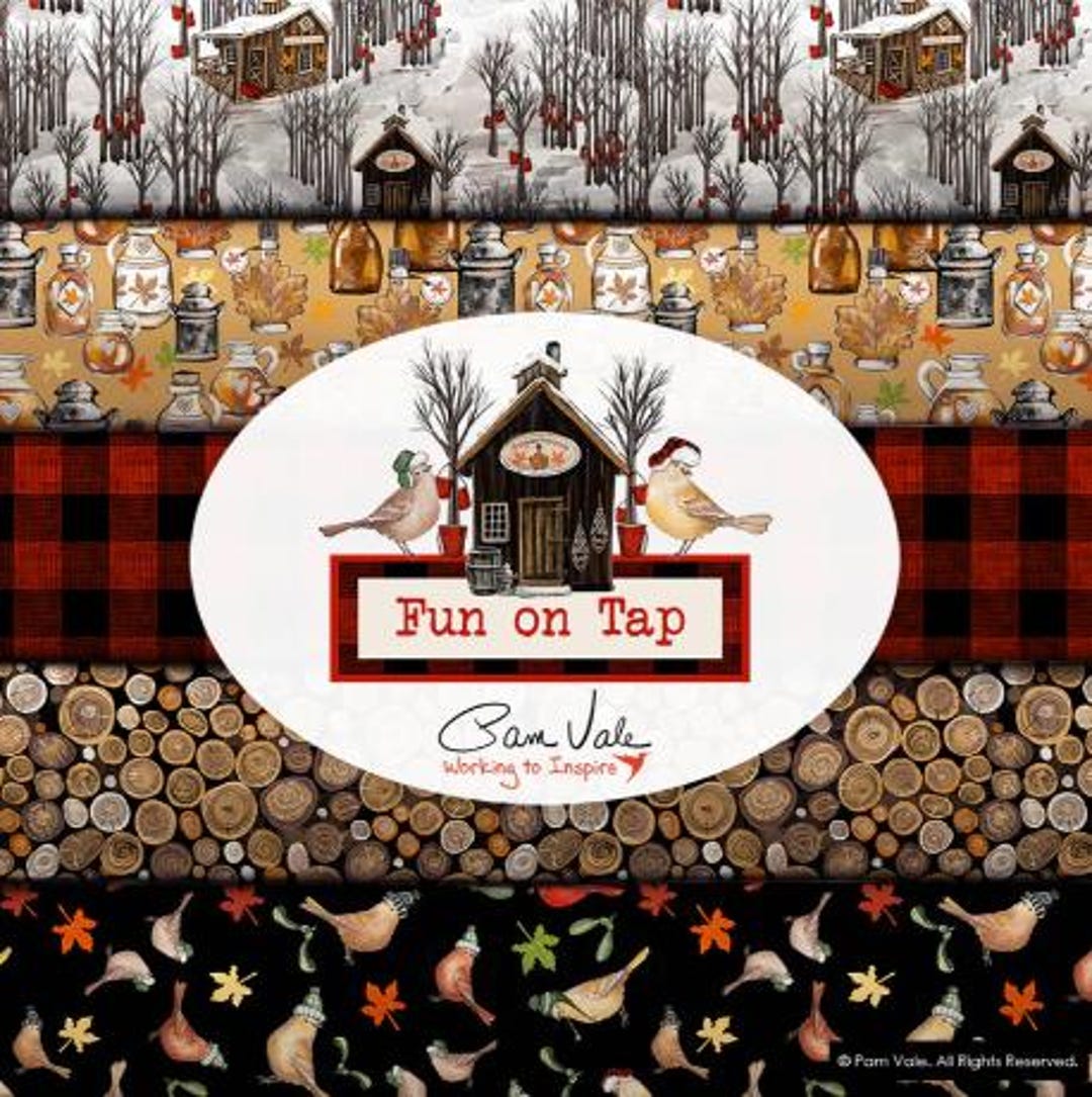 FABRICS COTTON, SUGAR House , Bundle 13 - Fun on Tap De Camelot Fabrics ...