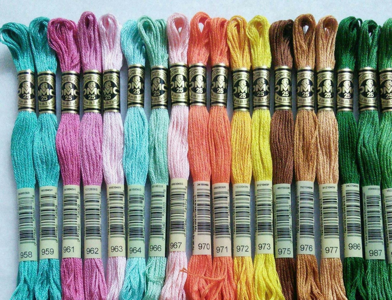 DMC, 958-3350, Embroidery, thread, DMC, Mouliné 25, art 117 No. 25, 8 ...