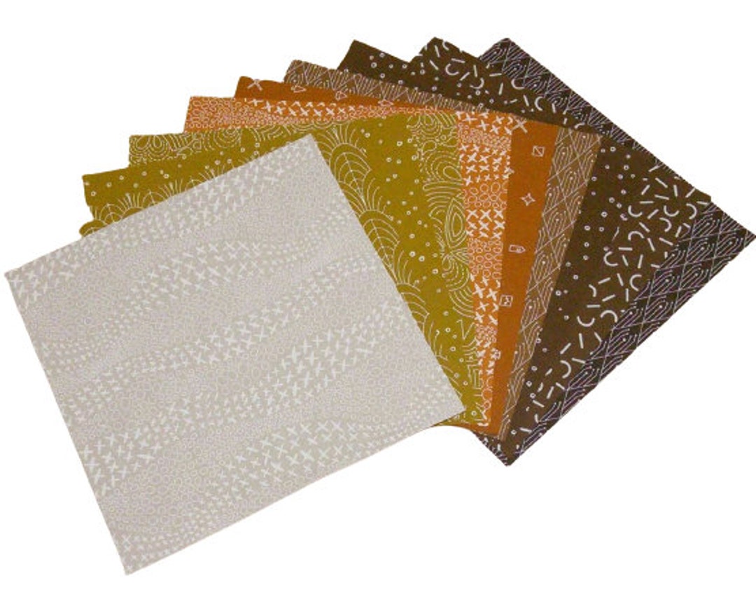 40 Layer Cake 10"x10", Pre-cut Cotton, BROWN - Century D'andover ...