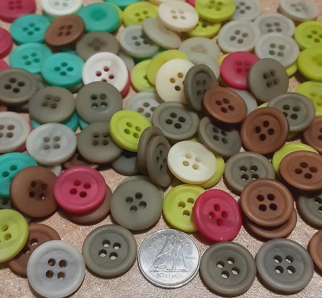 100 Boutons, 16mm, 4 Holes, Basic Button - Etsy