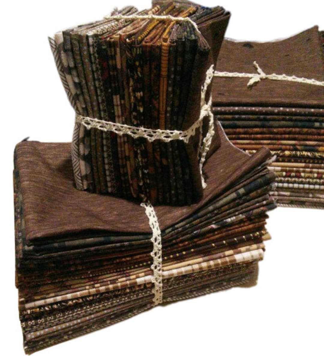 BROWN, Pack of 20, 100% Cotton, Various Patterns, Quality Quilting ...