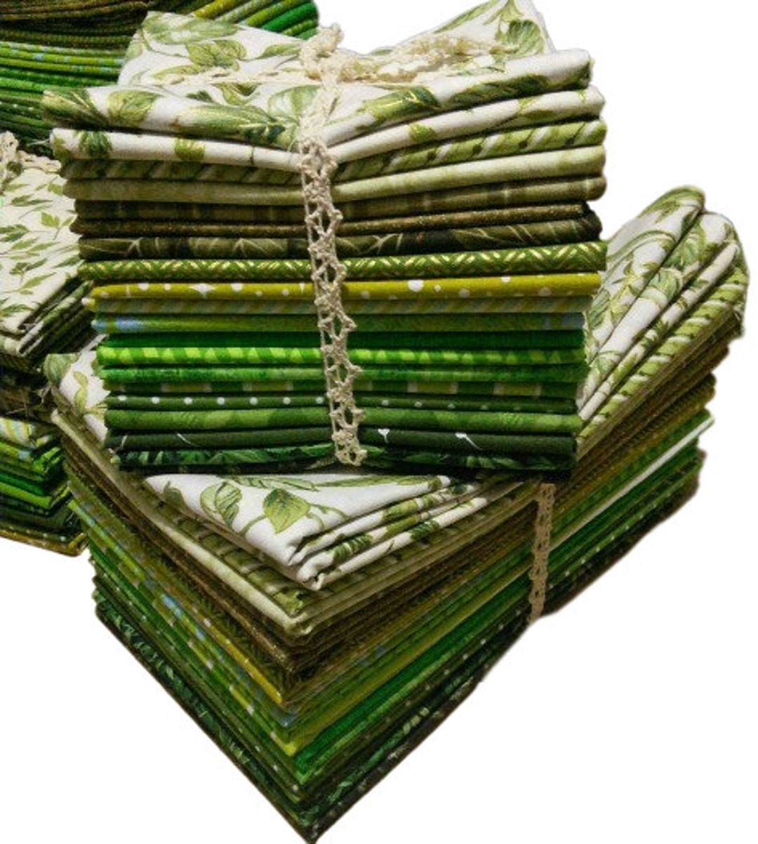 GREEN, Pack of 20, 100% Cotton, Various Patterns, Quality Quilting ...