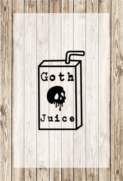 Goth Juice Box Funny PNG for Decal or Sublimation - Etsy