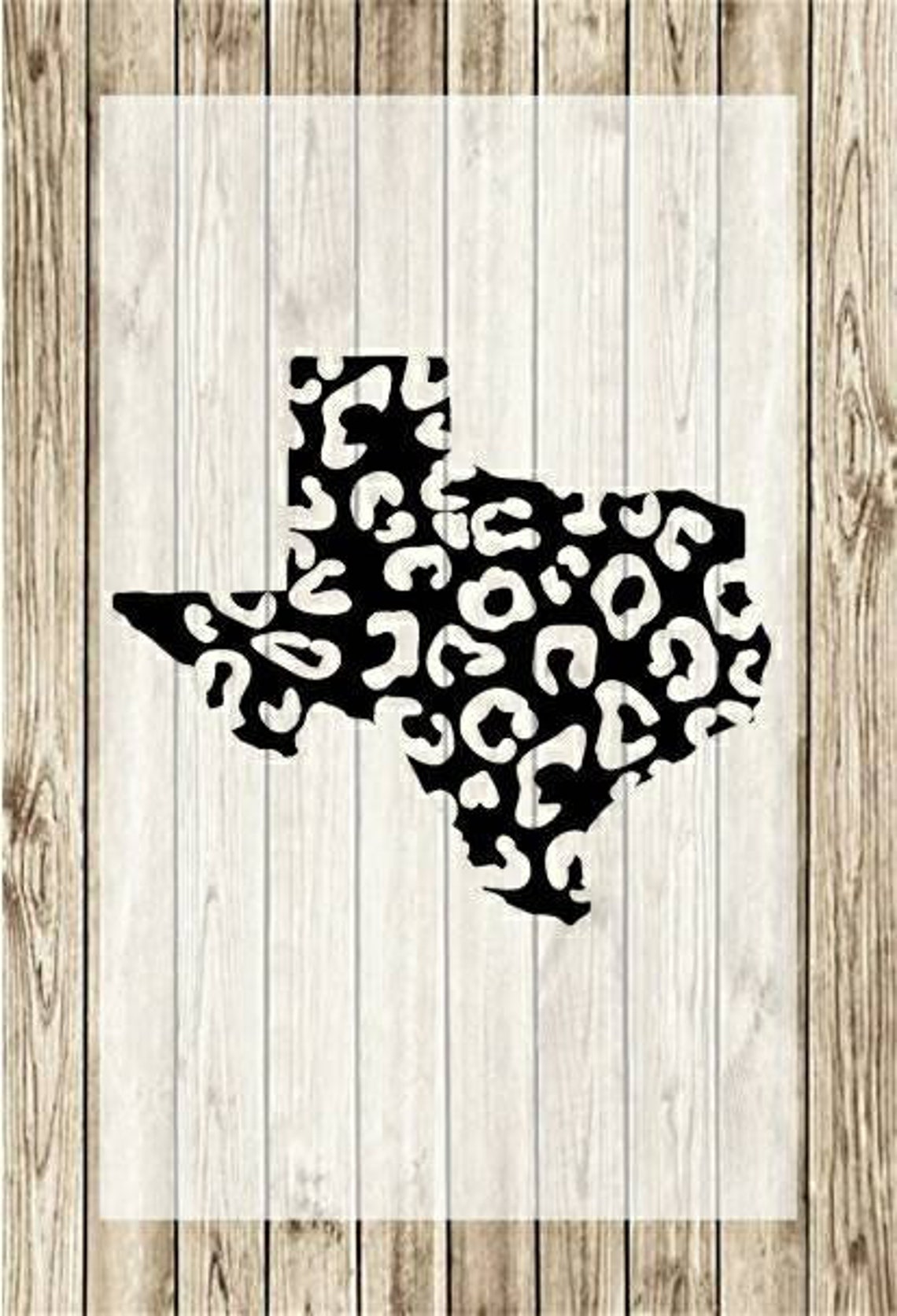 Texas Leopard Print PNG for Vinyl Decal - Etsy