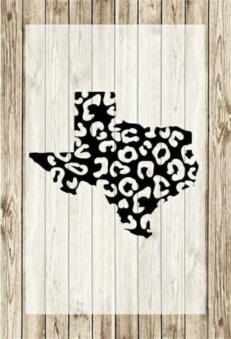 Texas Leopard Print PNG for Vinyl Decal - Etsy