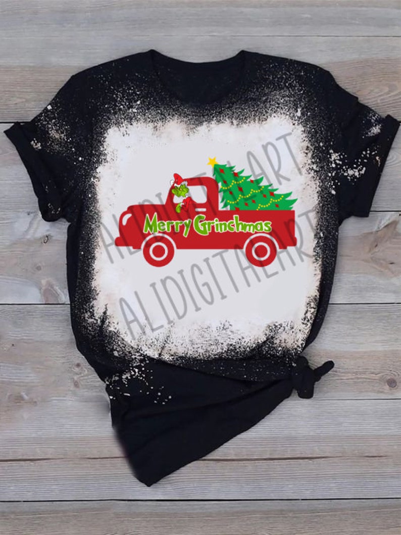 Merry Grinchmas Grinch Funny Christmas Tree Truck PNG for Sublimation ...
