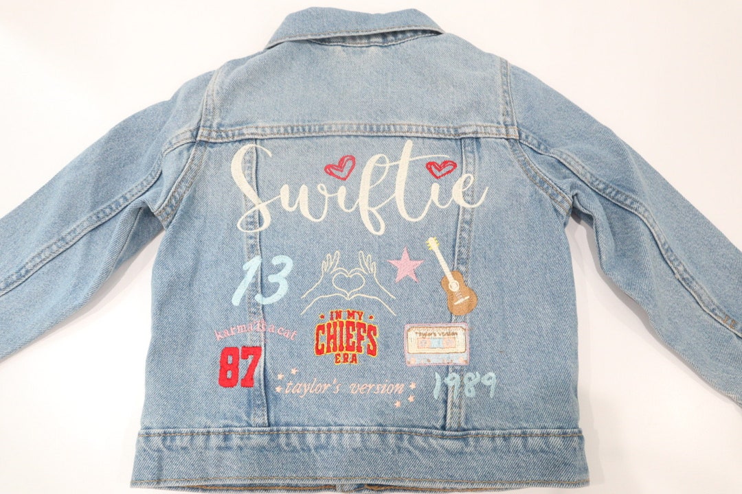 Eras Jacket, Embroidered Jacket, Personalized Denim Jacket - Etsy