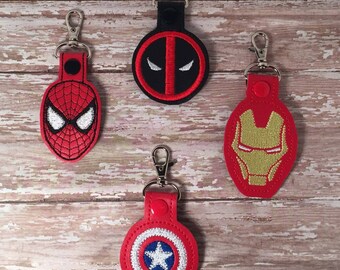 Superhero Key Chain - Etsy