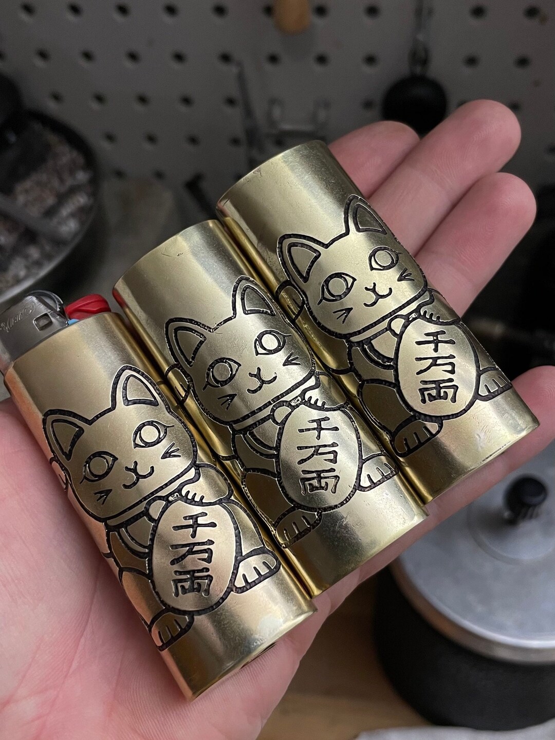 Custom Metal Lighter Case YOUR IMAGE Logo Customized Metal Lighter ...