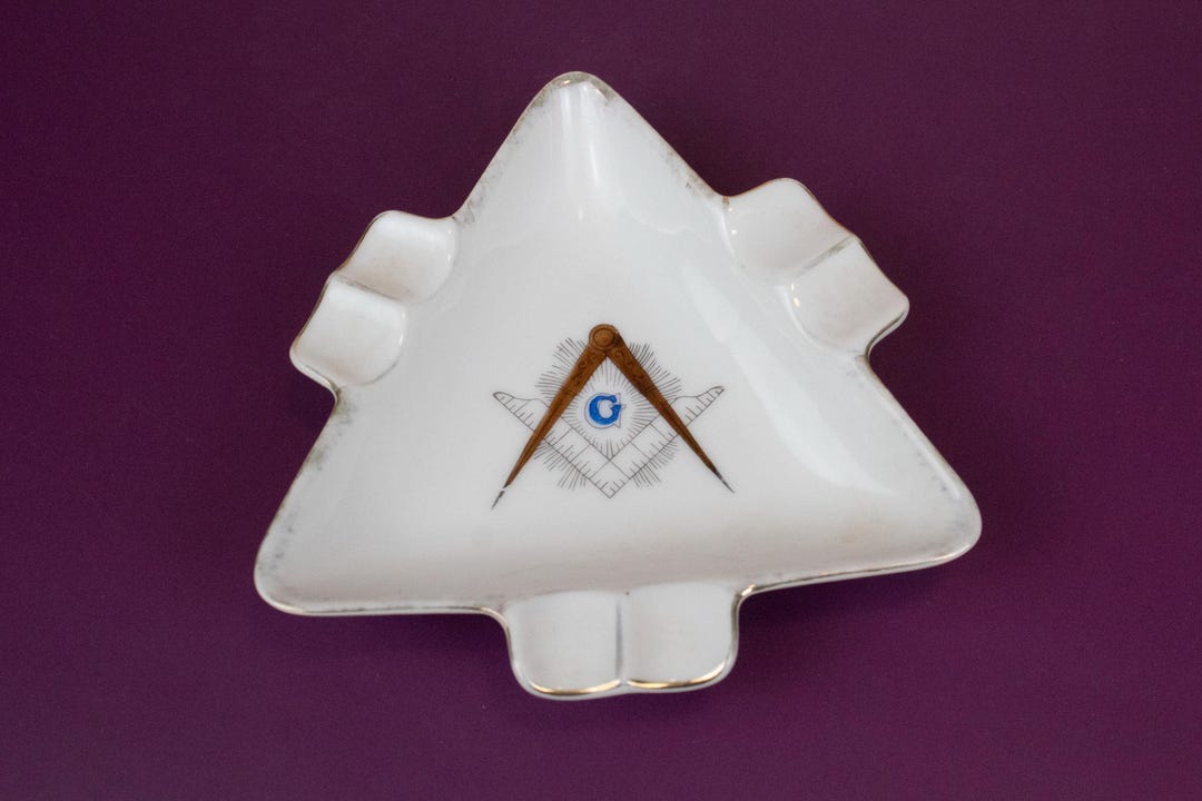 Vintage Free Mason Triangle Ashtray - Etsy