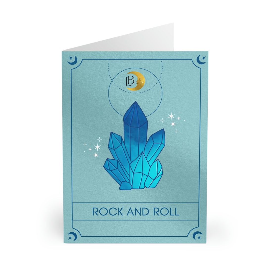 Rock and Roll Greeting Card 5 Pack - Etsy