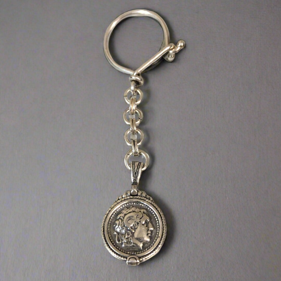 Alexander the Great Keychain in Sterling Silver (MP-31) - Etsy
