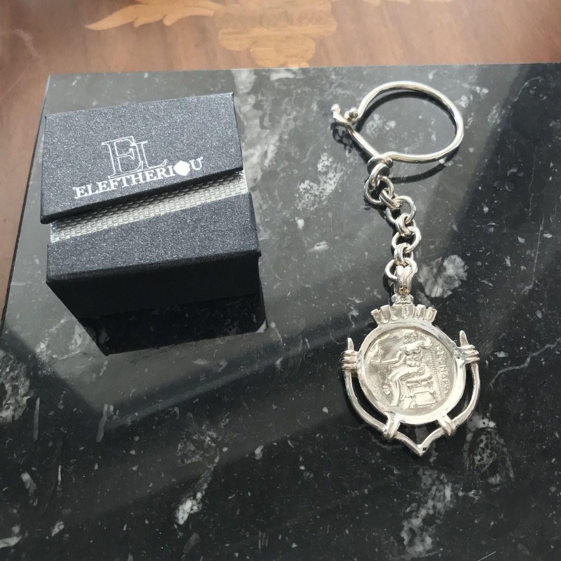Alexander the Great Keychain in Sterling Silver (MP-05) - Etsy
