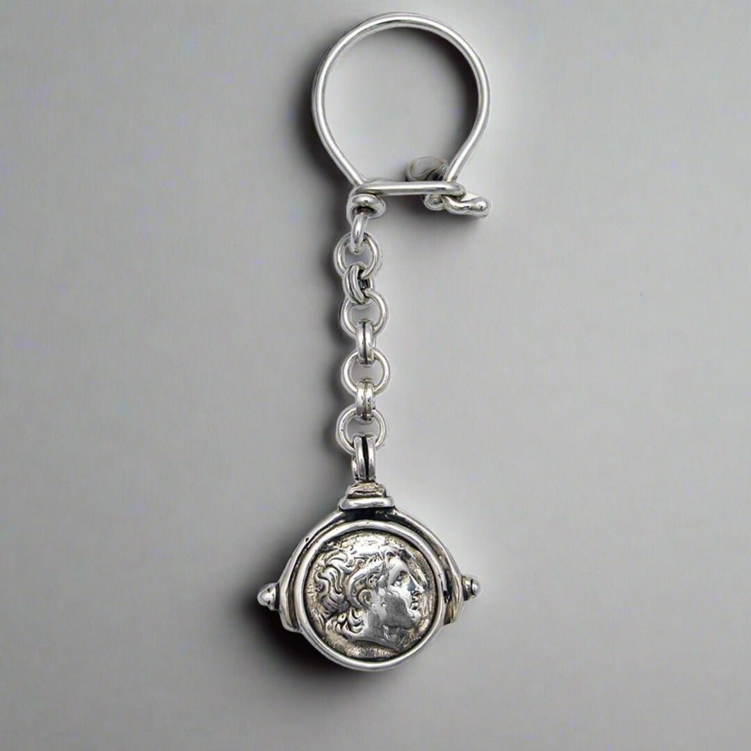 Alexander the Great Keychain in Sterling Silver (MP-04) - Etsy