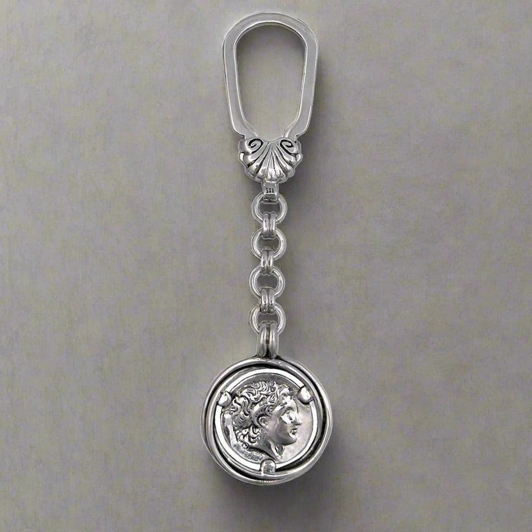 Alexander the Great Keychain in Sterling Silver (MP-06) - Etsy