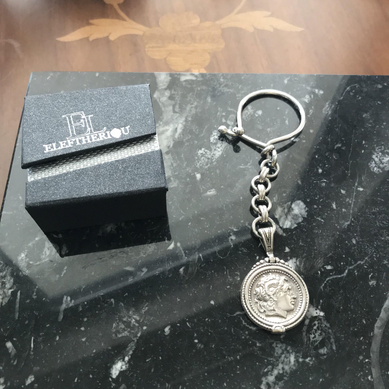 Alexander the Great Keychain in Sterling Silver (MP-31) - Etsy
