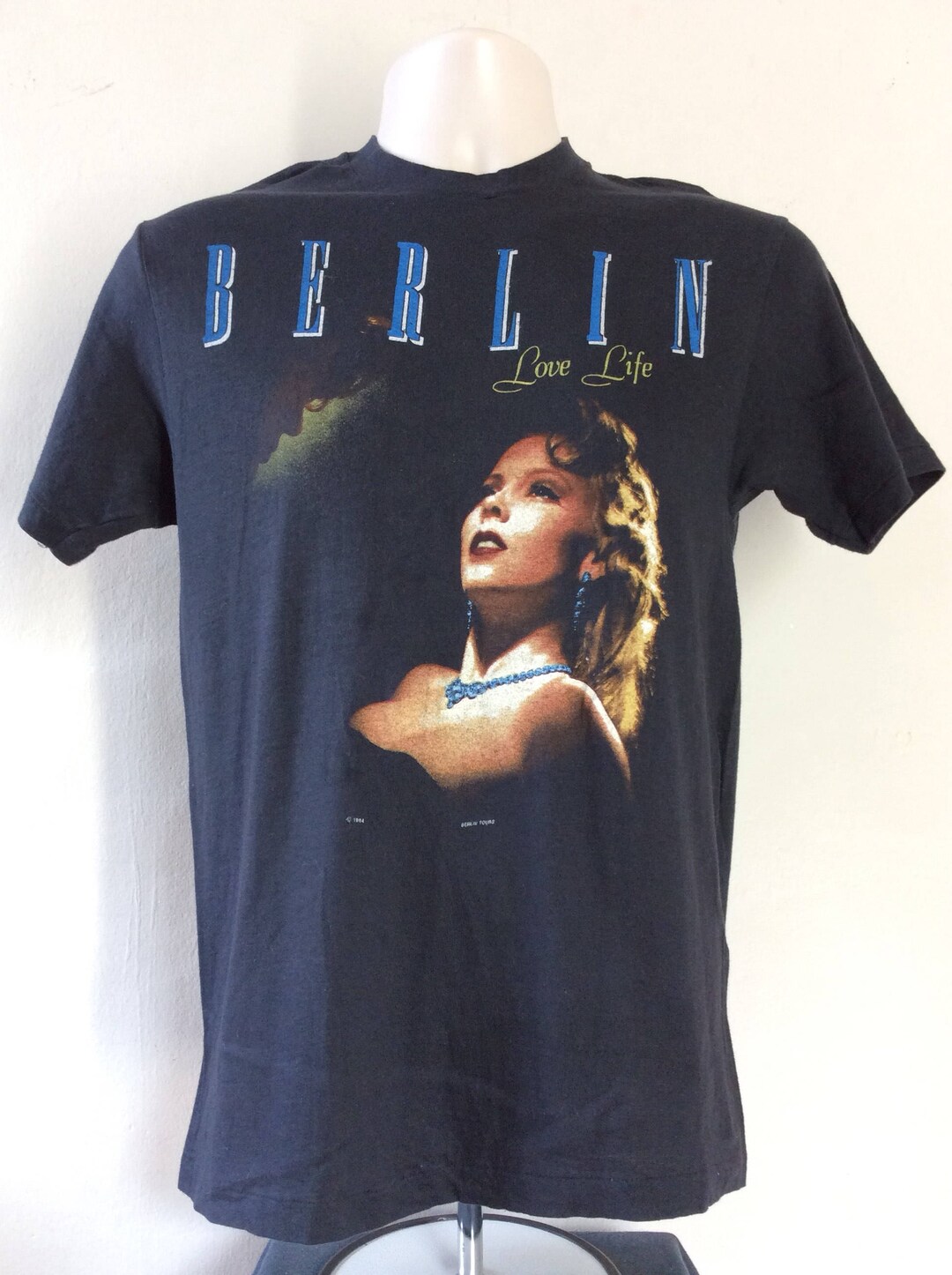 Vtg 1984 Berlin Love Life Tour Concert T-shirt Black S/M 80s New Wave ...
