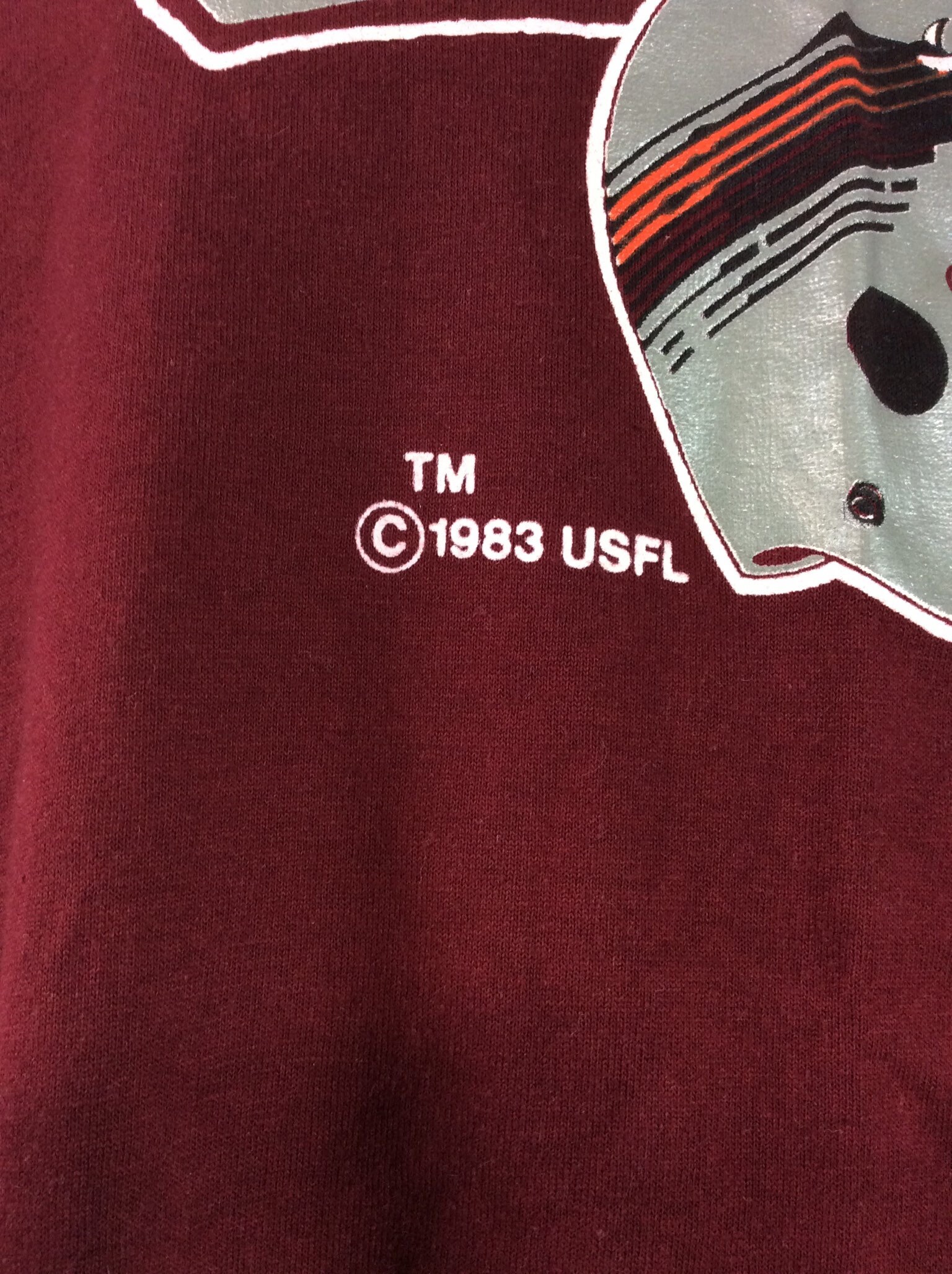 Vtg 1983 USFL Jacksonville Bulls T-shirt Maroon M 80s Football | Etsy